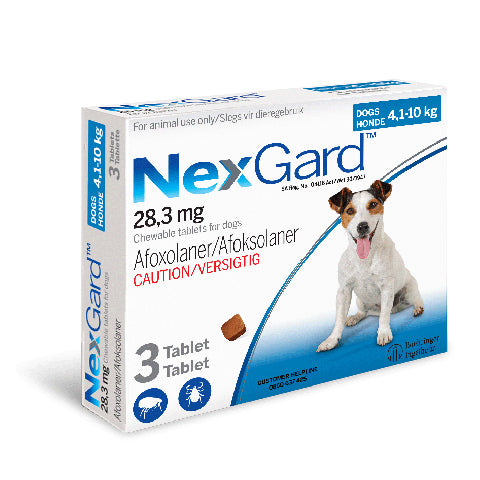 NexGard 4.1 to 10kg – Across the Breeds
