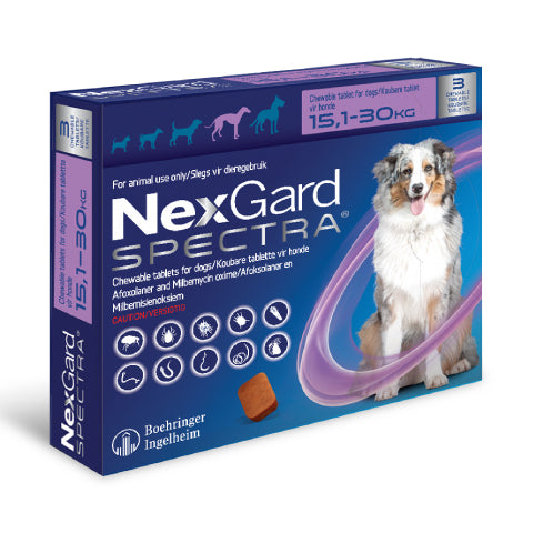 NexGard Spectra 15.1 to 30kg – Across the Breeds