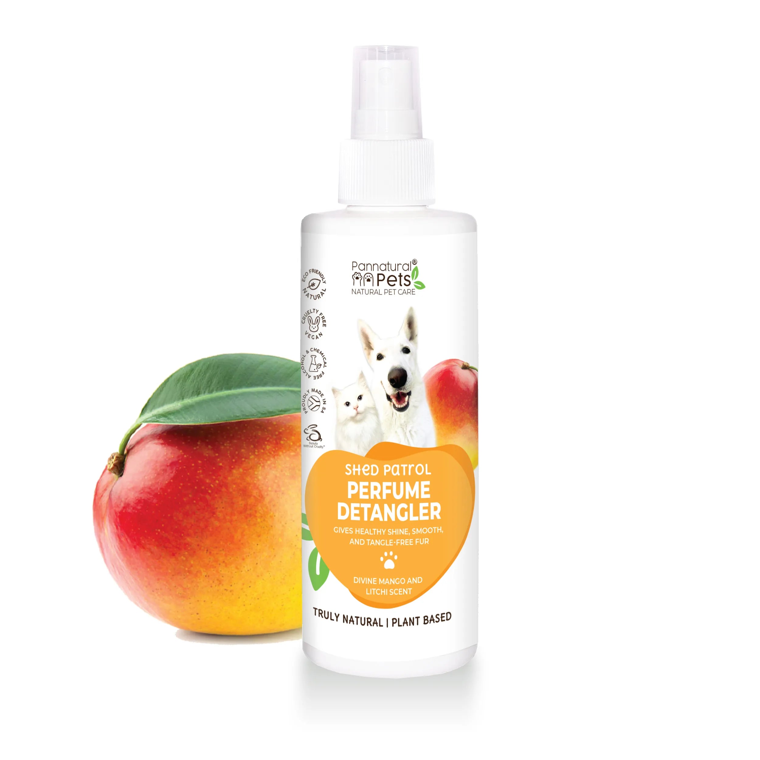 Pannatural Pets Shed Patrol Mango Detangler Perfume Spray 250ml ...